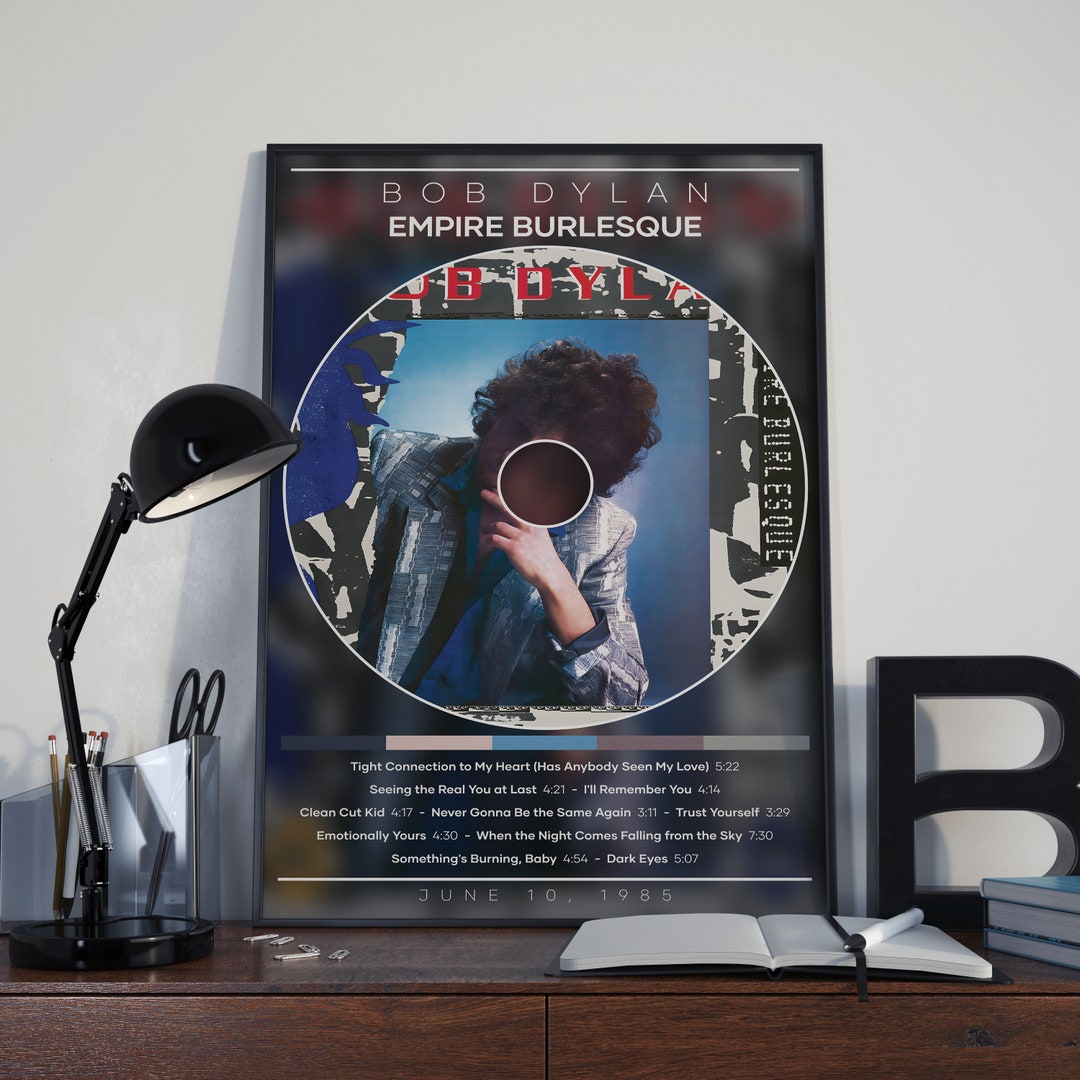 Bob Dylan Poster Print Empire Burlesque Poster Rockmusik Poster Album ...
