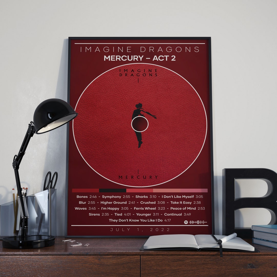 Imagine Dragons Poster Print Mercury Act 2 Poster Album Cover Poster ...