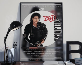 Michael Jackson Bad Album - Etsy
