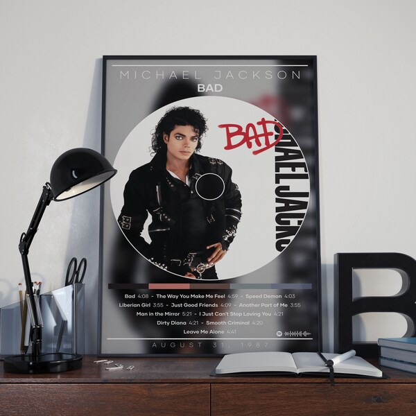 Michael Jackson Bad - Etsy