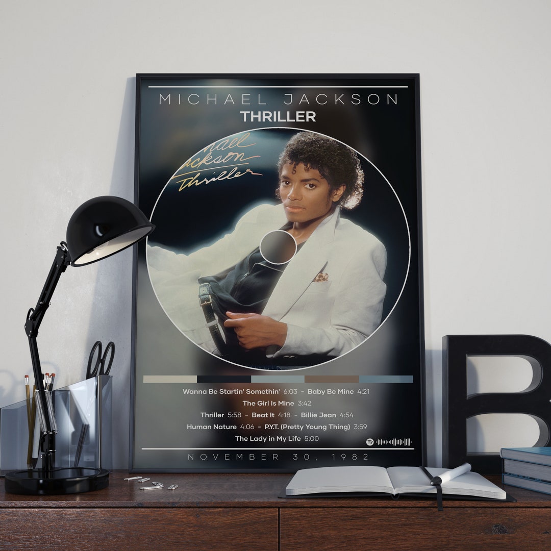 Michael Jackson Poster Print Thriller Poster Album Cover Poster CD ...
