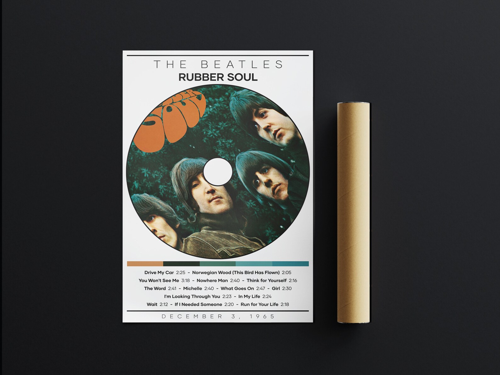 The Beatles Poster Print Rubber Soul Poster Album Cover - Etsy