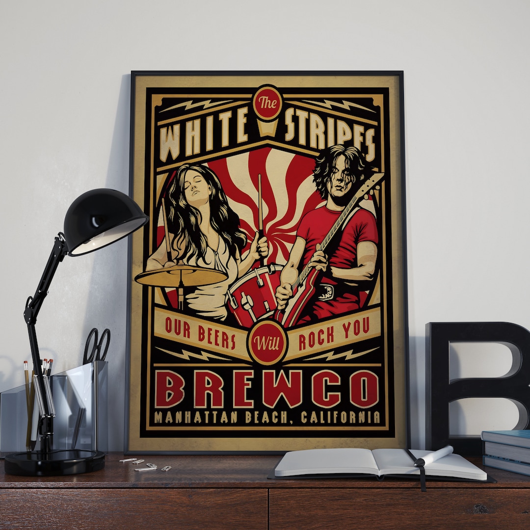 The White Stripes Poster Print the White Stripes Concert - Etsy