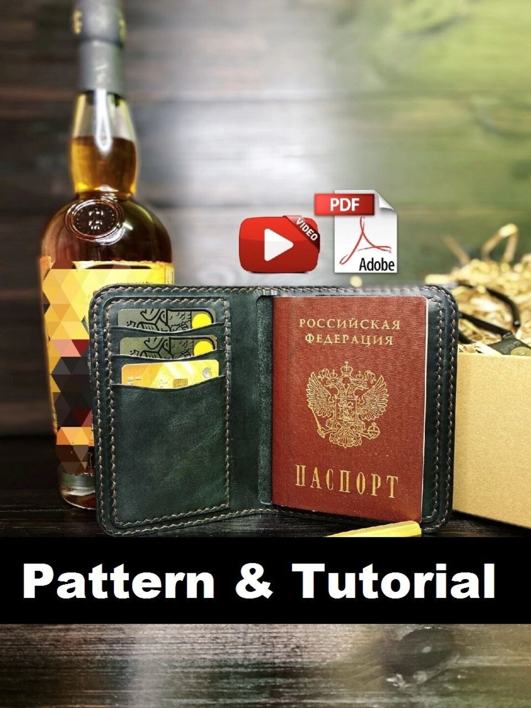 PDF Pattern Passport Holder Leather Passport Wallet Pattern - Etsy