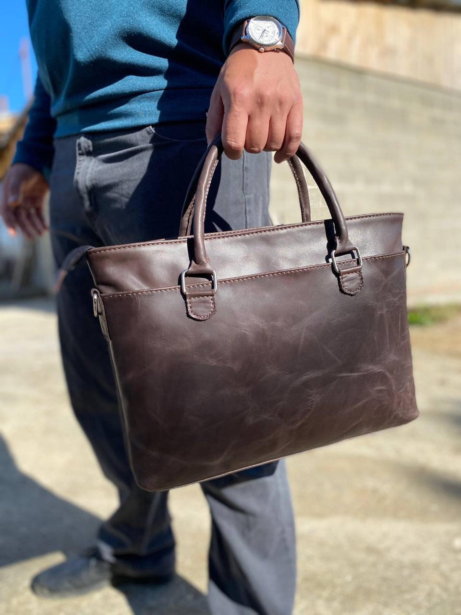 Leather Briefcase Pattern, Laptop Bag Pattern, Messenger Bag Pattern ...