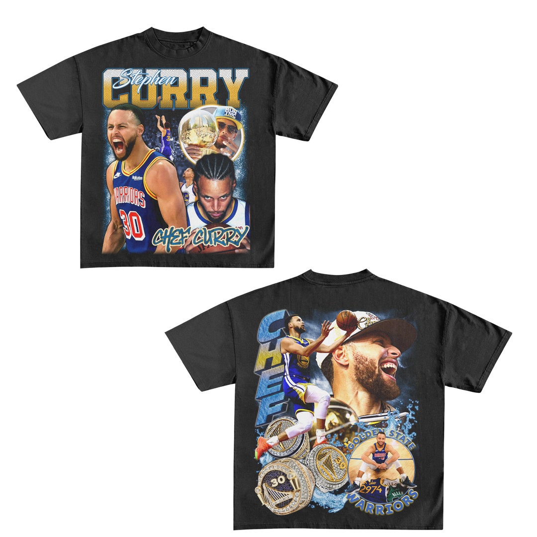 Steph Curry Graphic Front Back T-shirt Streetwear - Etsy