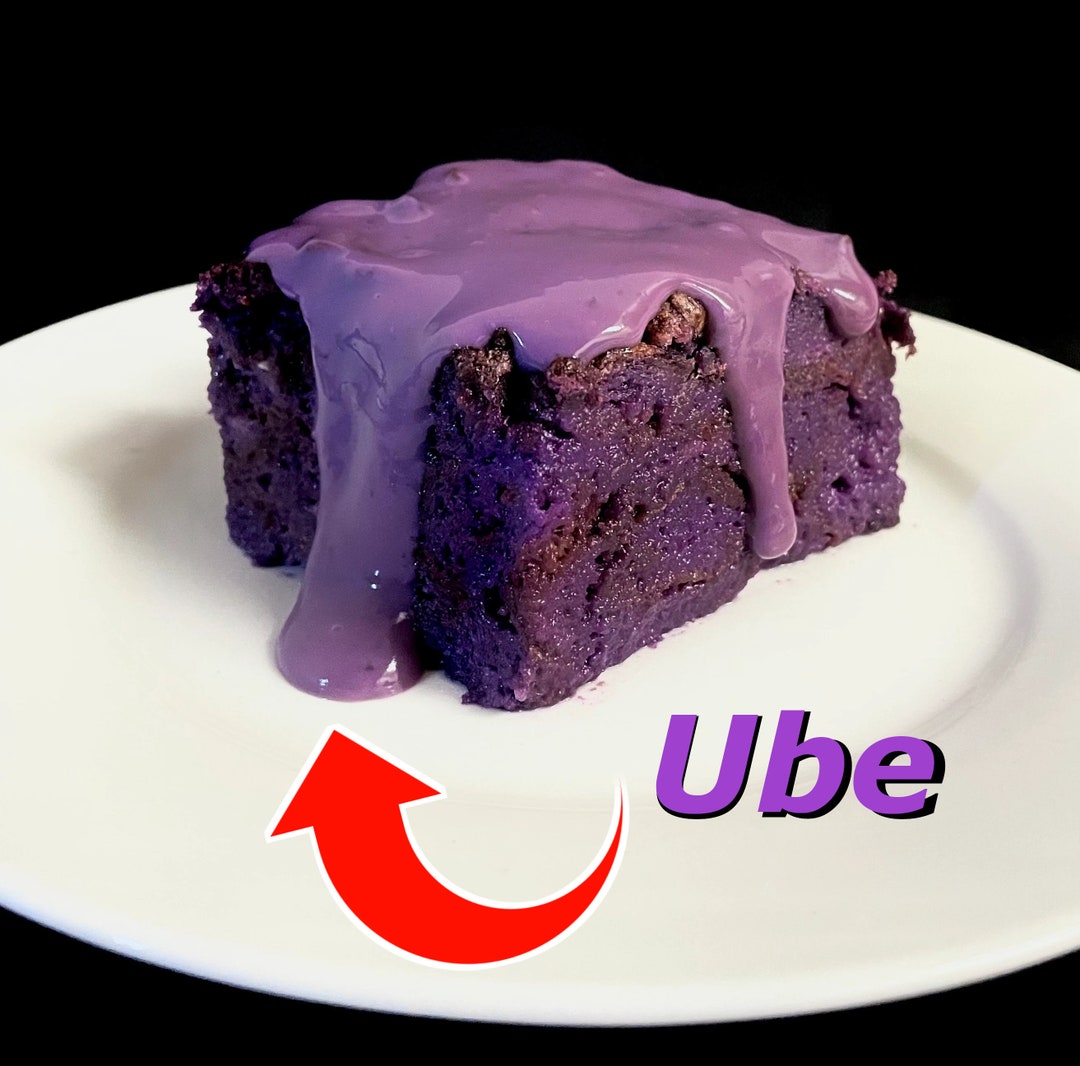 Ube Bread Pudding | Brown Sugar | Ube Vanilla Sauce | Baked French ...