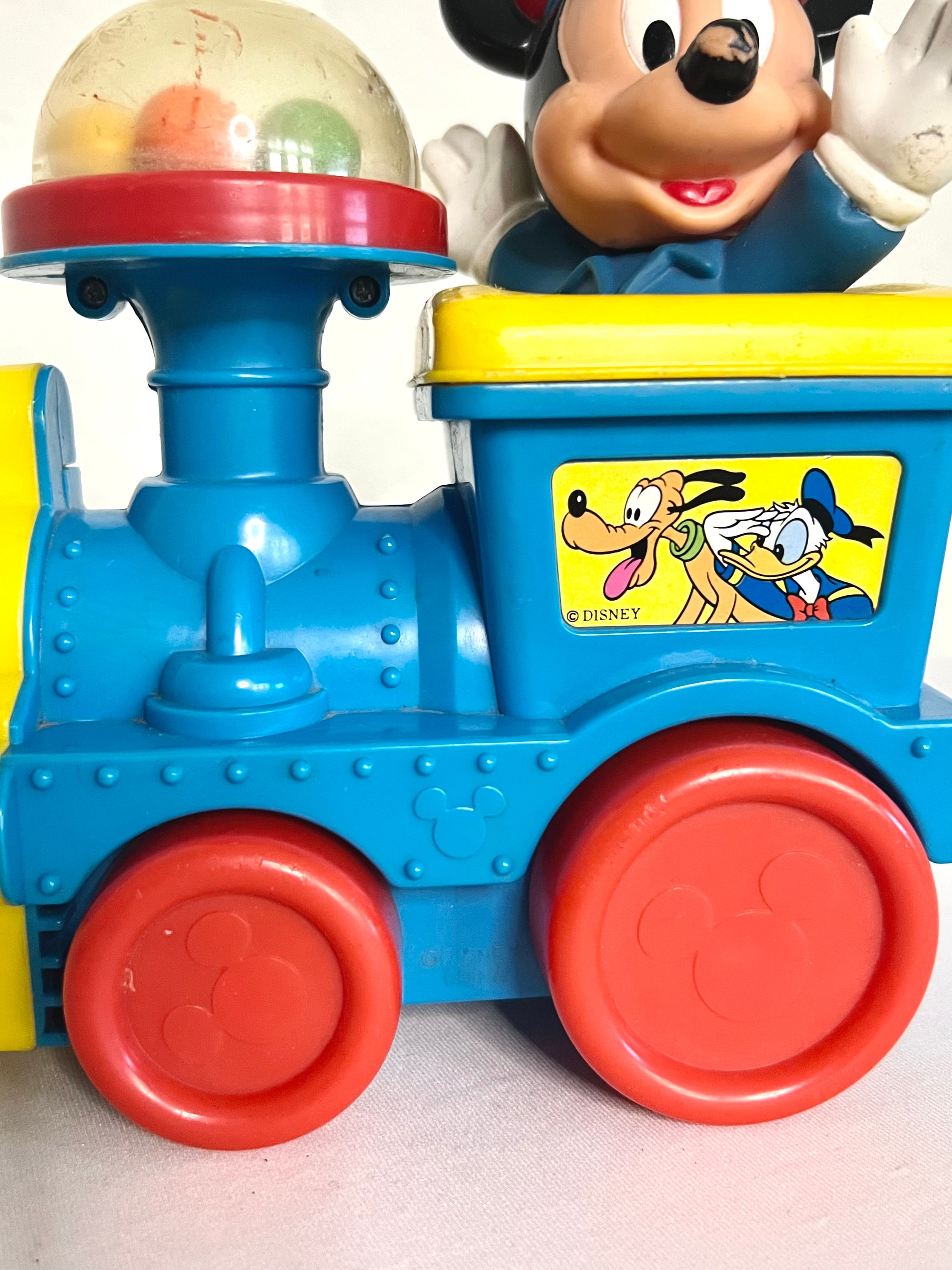 Mickey Mouse Corn Popper Toy Push Pull Toy Vintage Walt Disney Mickey ...