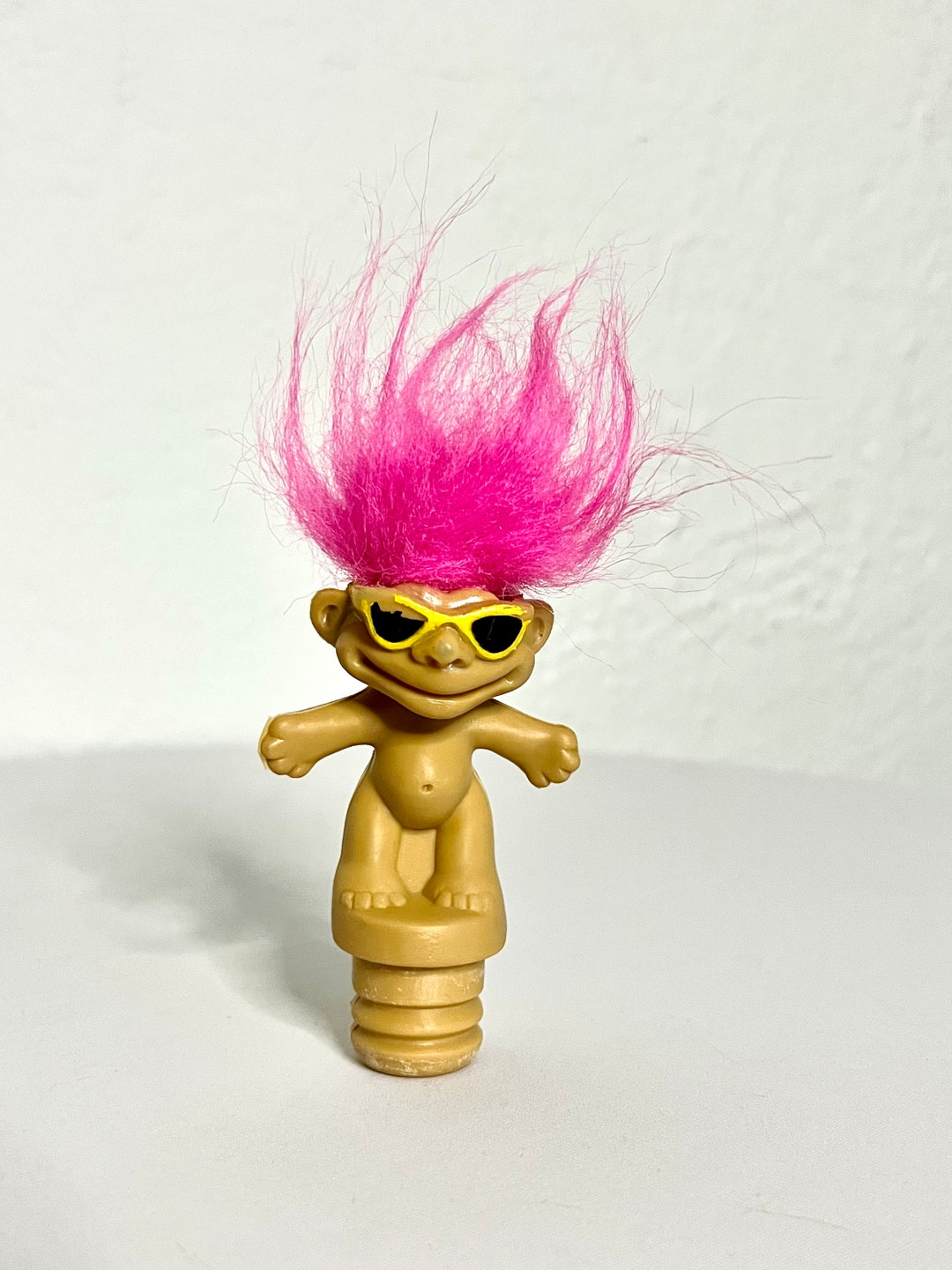 Rare Collectible Troll With Pink Troll Hair and Sun Glasses - Etsy
