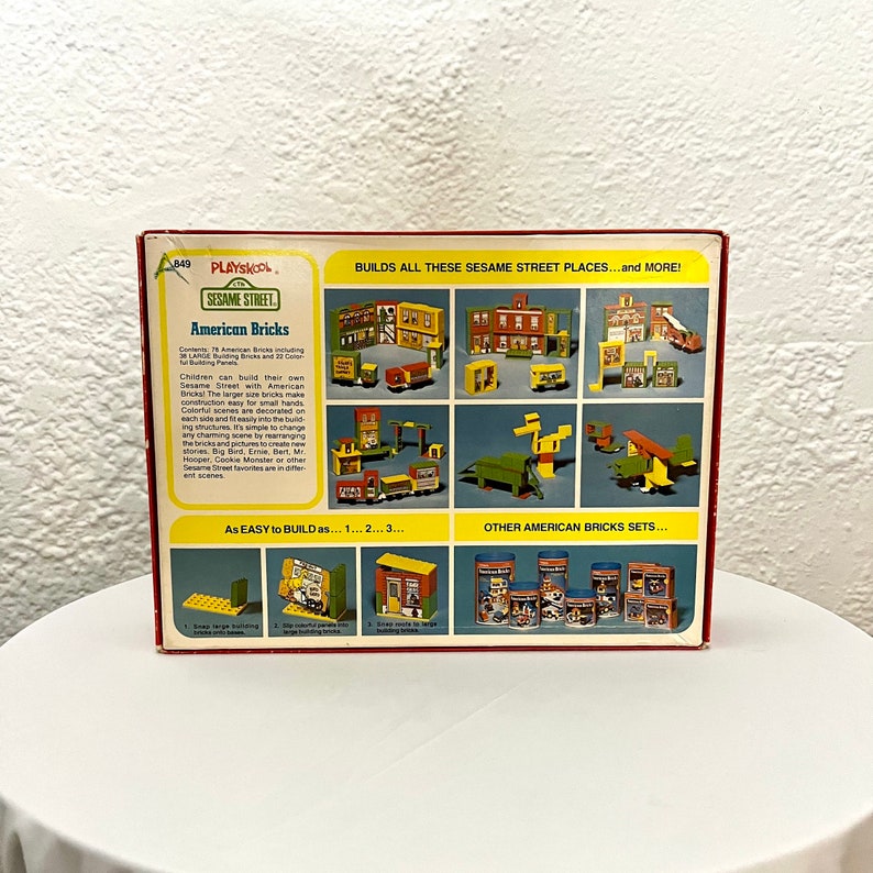 Playskool Toys Sesame Street American Bricks in It's Original Box 1977 ...