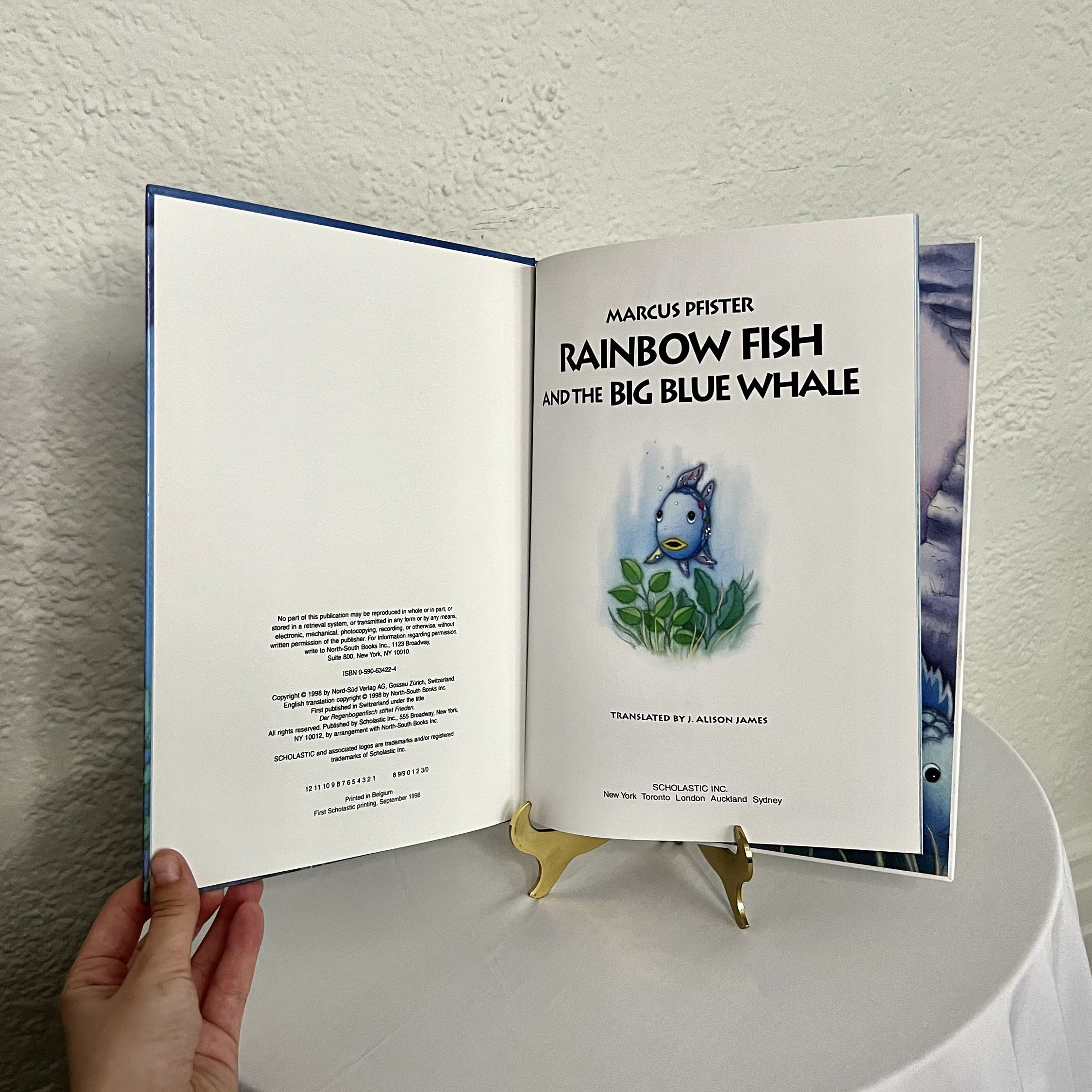 The Rainbow Fish and the Big Blue Whale Hardcover Childrens Scholastic ...