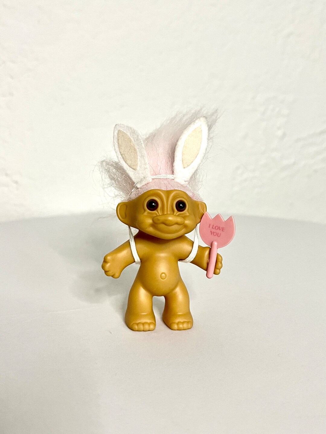 Troll Valentine Easter Bunny Girl Costumes With Light Pink Troll Hair ...