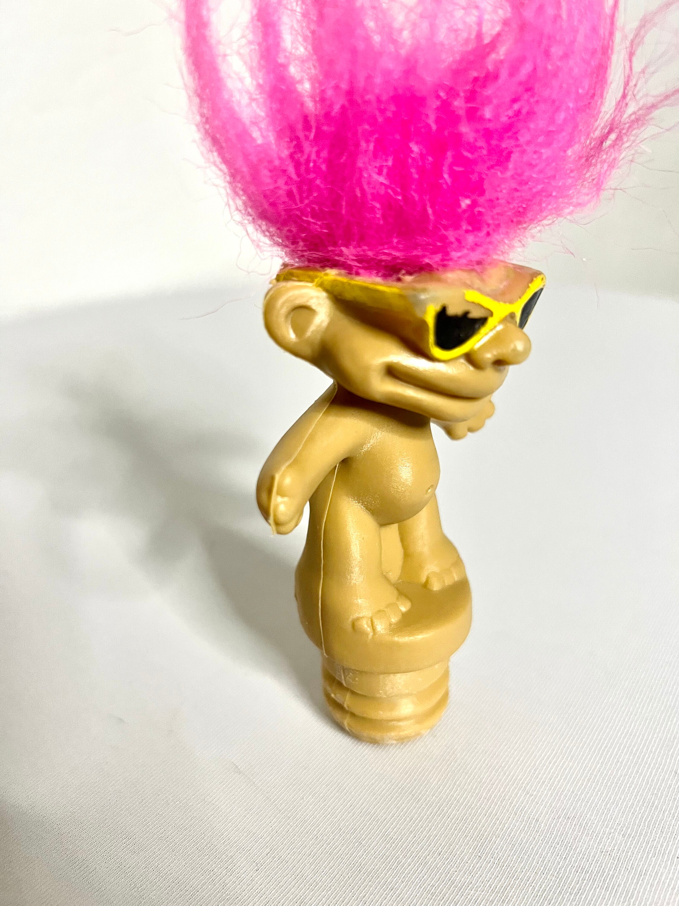 Rare Collectible Troll With Pink Troll Hair and Sun Glasses Wine Bottle ...