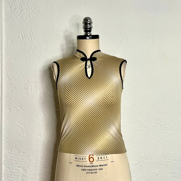 Cheongsam Keyhole Top - Etsy