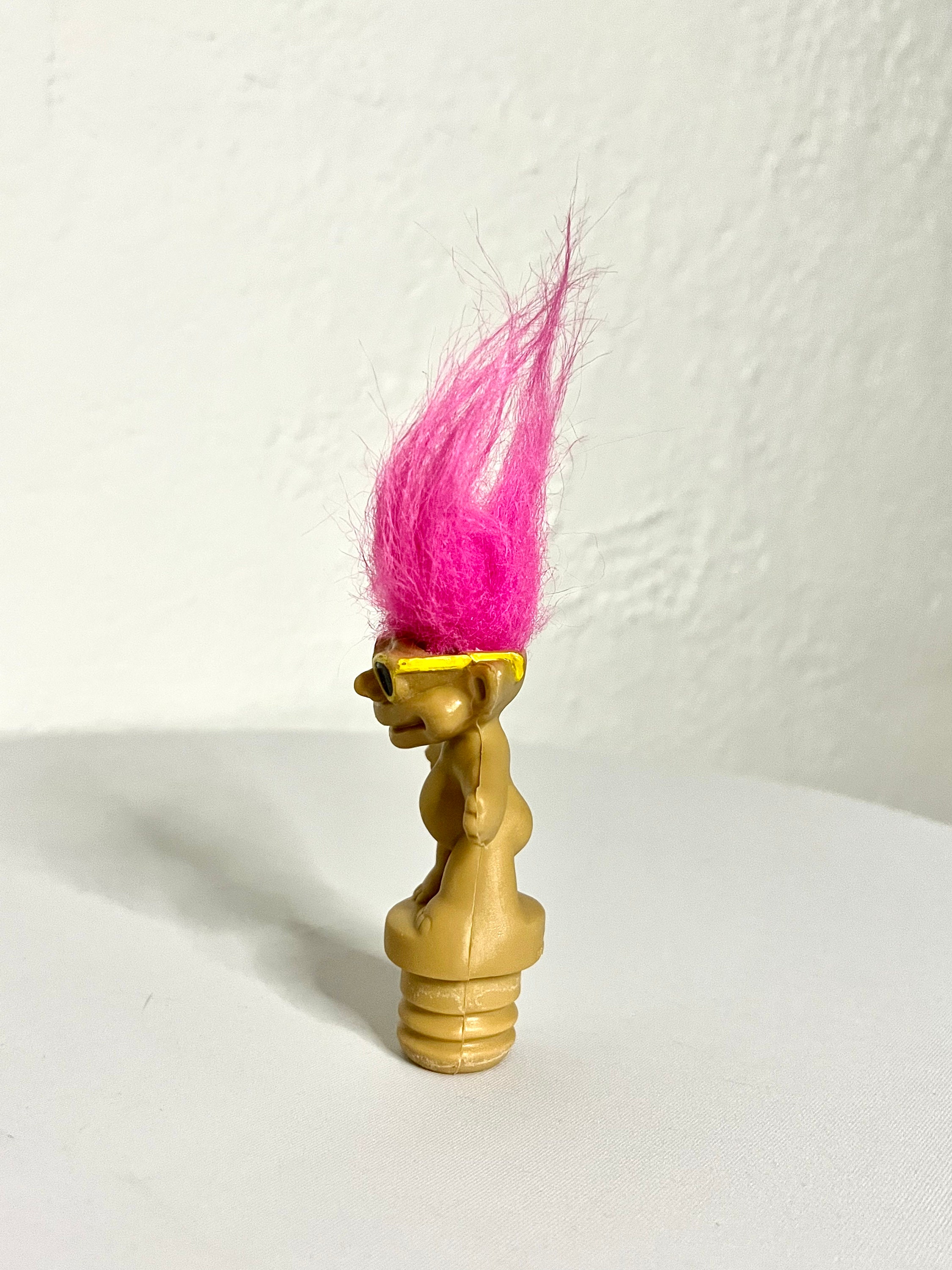 Rare Collectible Troll With Pink Troll Hair and Sun Glasses - Etsy
