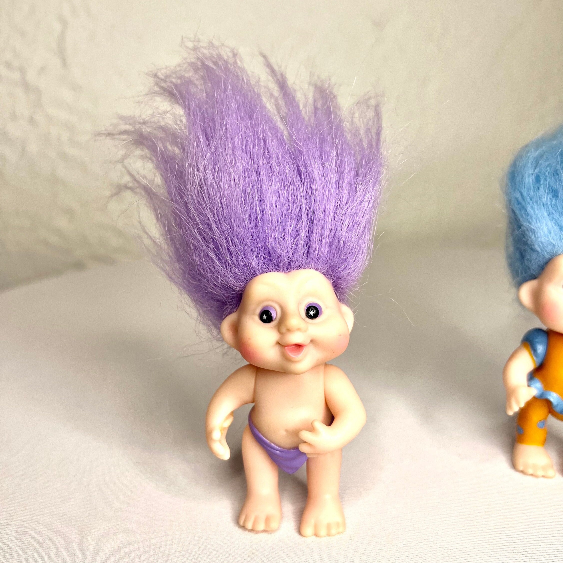 Magic Trolls Poseable Figurine Dolls Baby in a Boy and Girl Outfit by ...