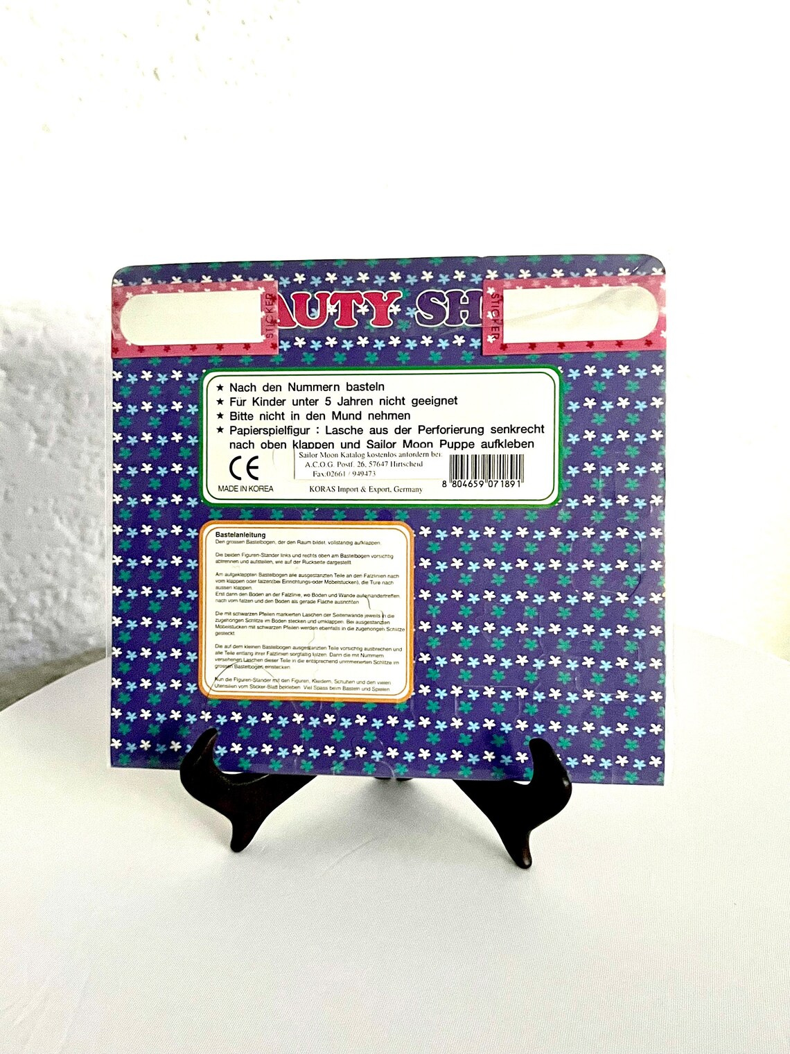 Sailor Moon Stickers Chibi Moon Beauty Shop Playset Stickers Made in ...