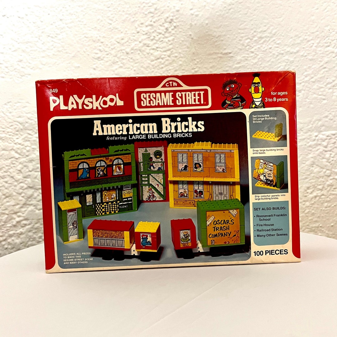 Playskool Toys Sesame Street American Bricks in It's Original Box 1977 ...
