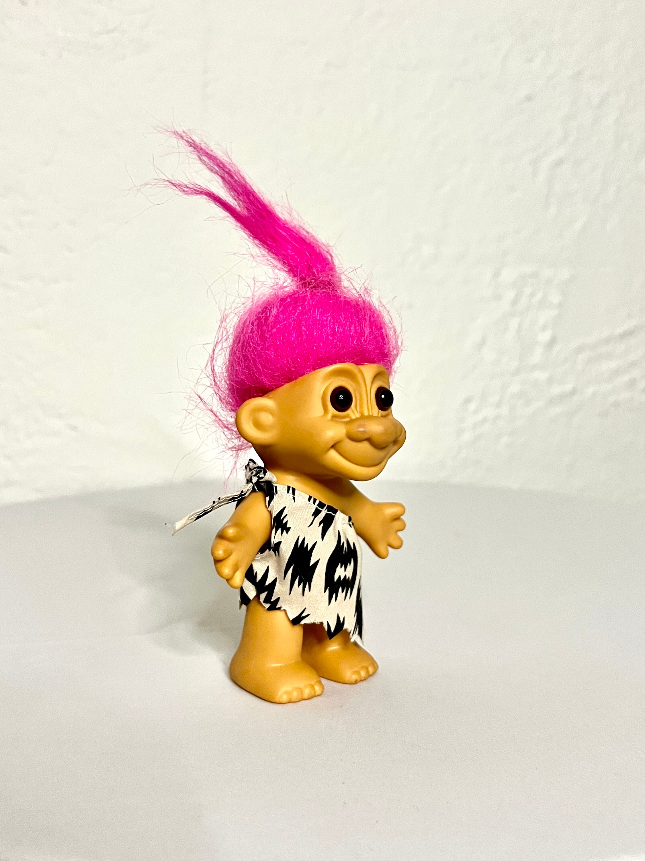 90s Flintstones Troll Caveman Neanderthal Doll With Pink Troll Hair by ...