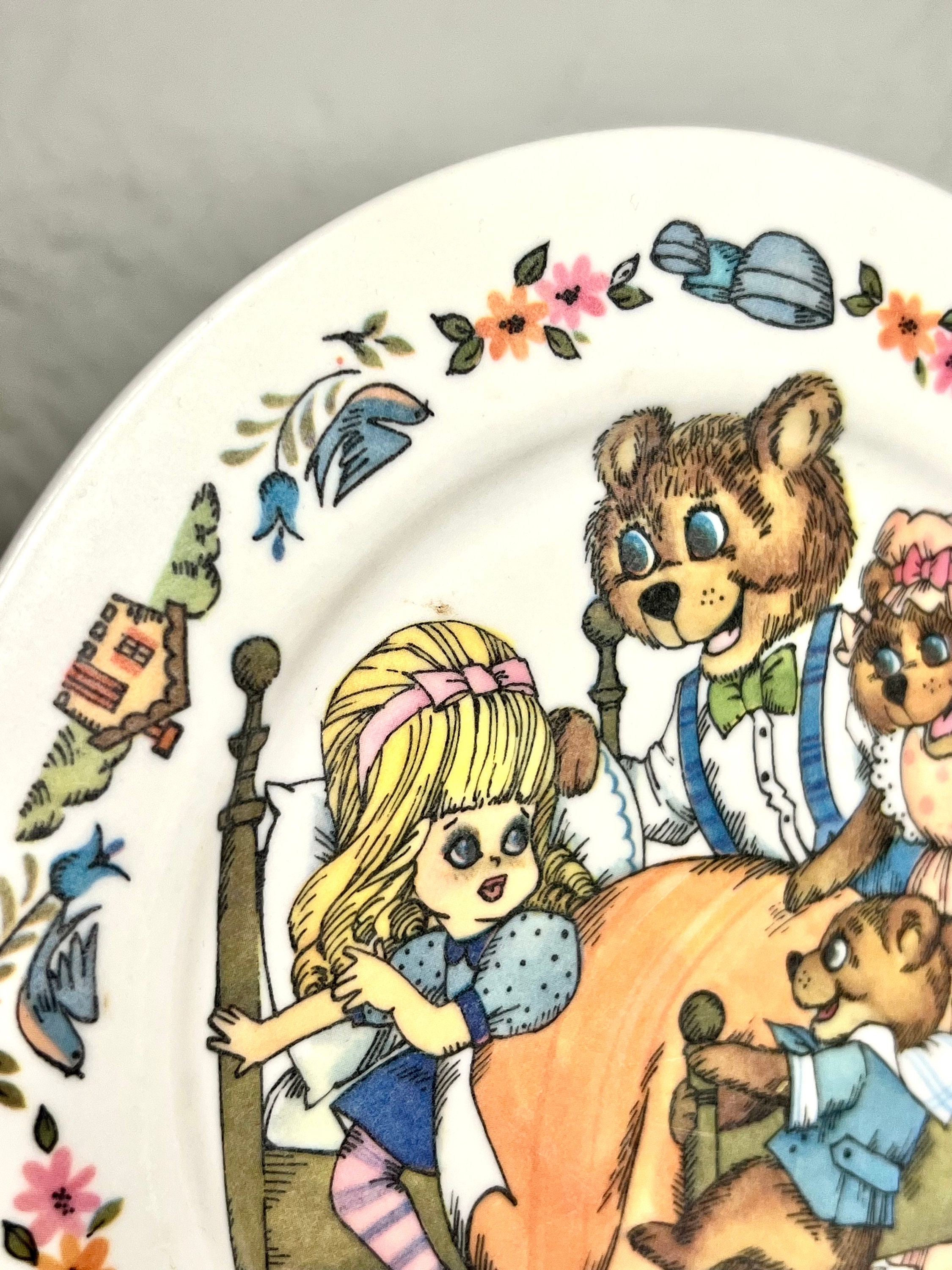 Goldilocks and the Three Bears Oneida Deluxe Vintage Melamine Cereal or ...