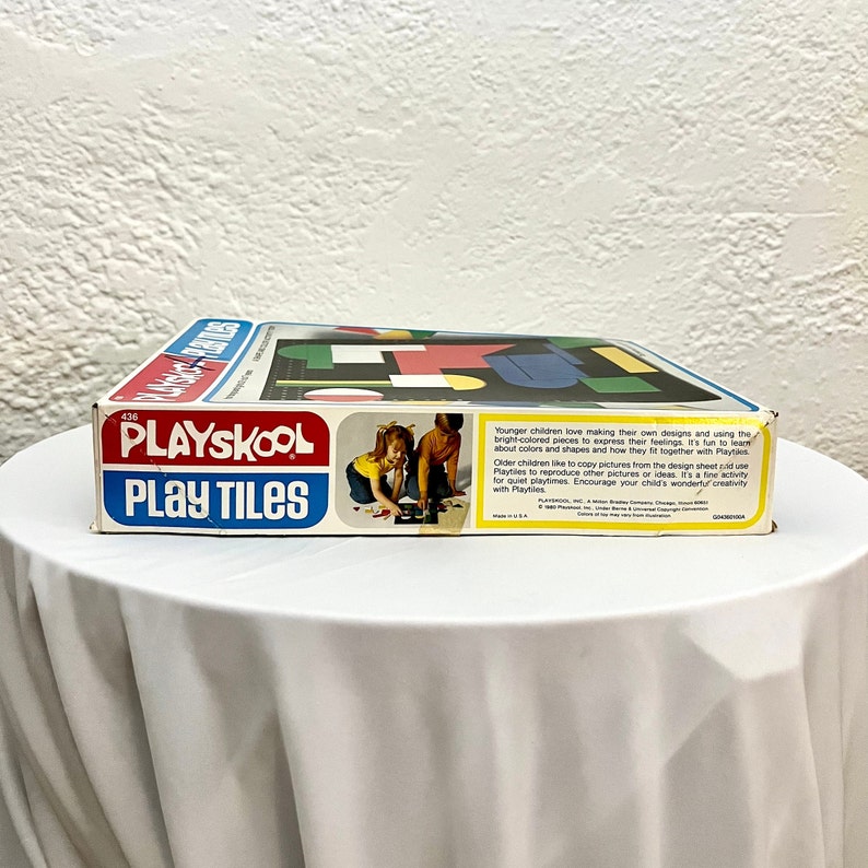 Playskool Play Tiles Milton Bradley 80s Toy/toys R Us Logo/fine Motor ...