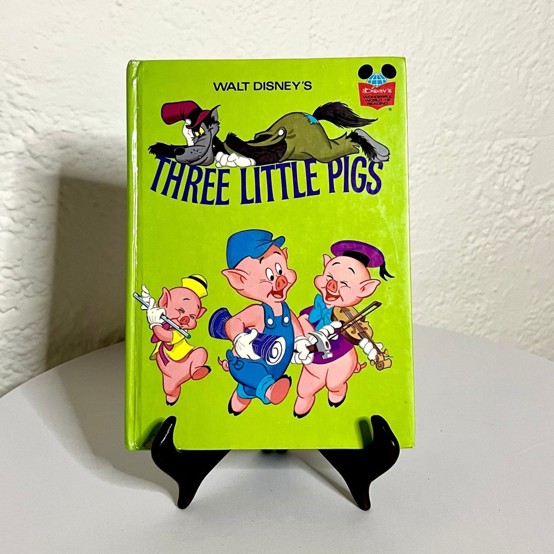 Three Little Pigs 1972 Hardcover Book by Walt Disney/vintage Fisher ...
