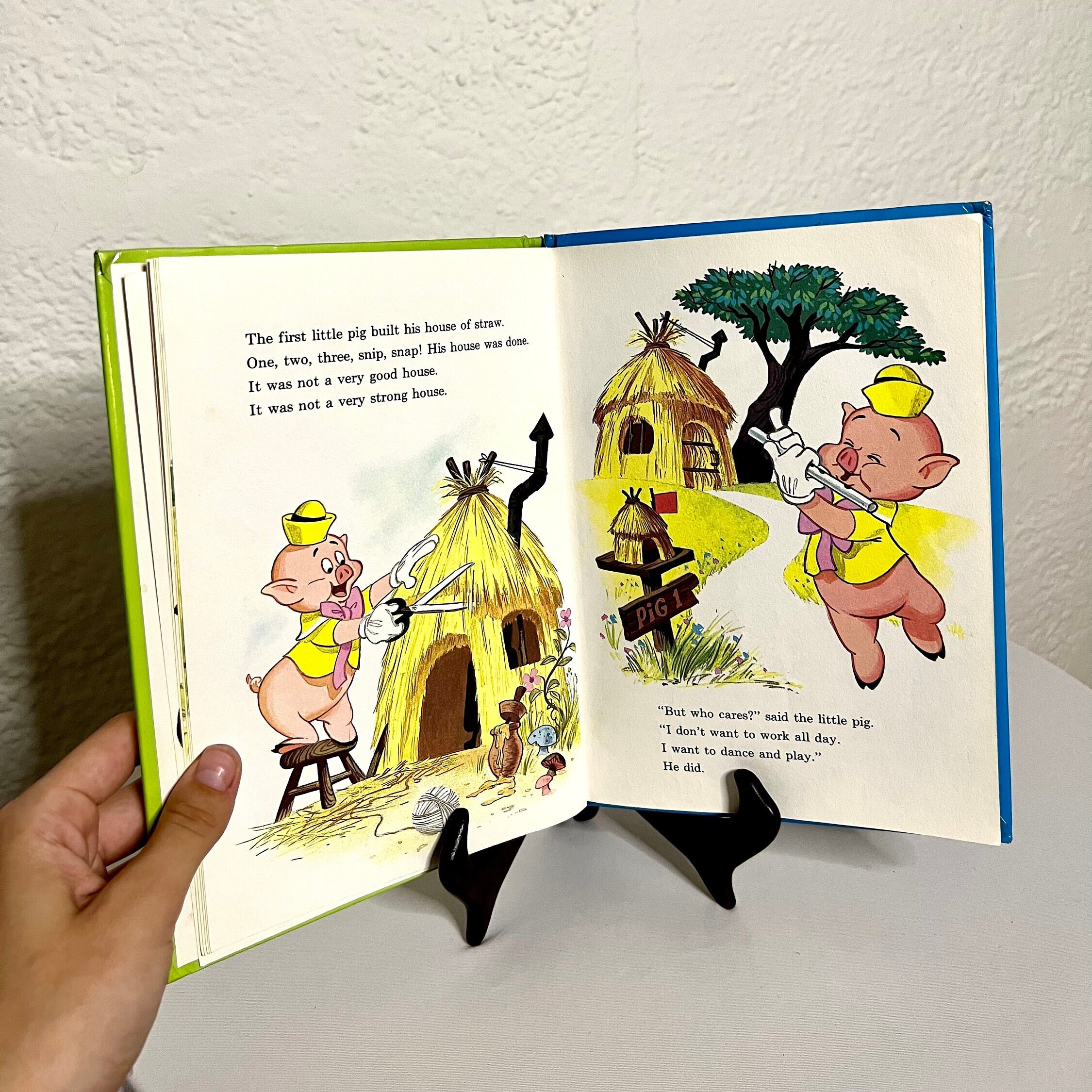 Three Little Pigs 1972 Hardcover Book by Walt Disney/vintage Fisher ...