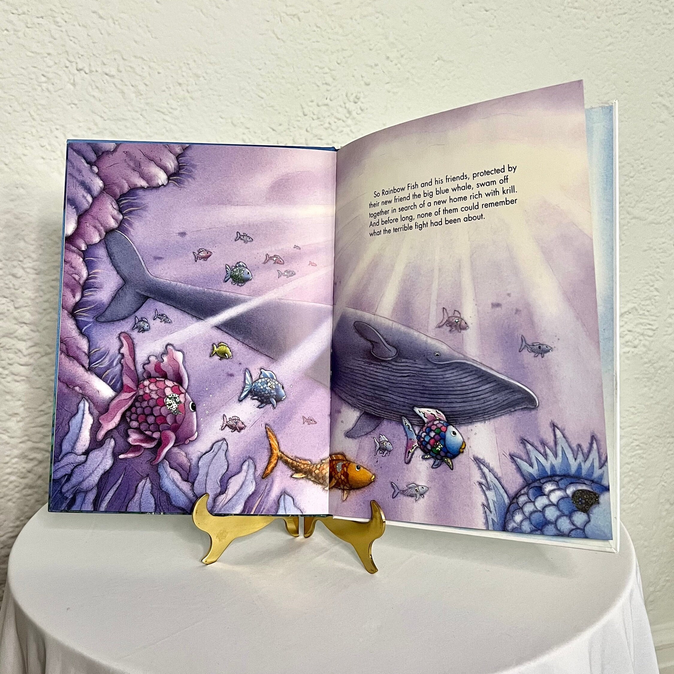 The Rainbow Fish and the Big Blue Whale Hardcover Childrens Scholastic ...