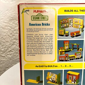 Playskool Toys Sesame Street American Bricks in It's Original Box 1977 ...