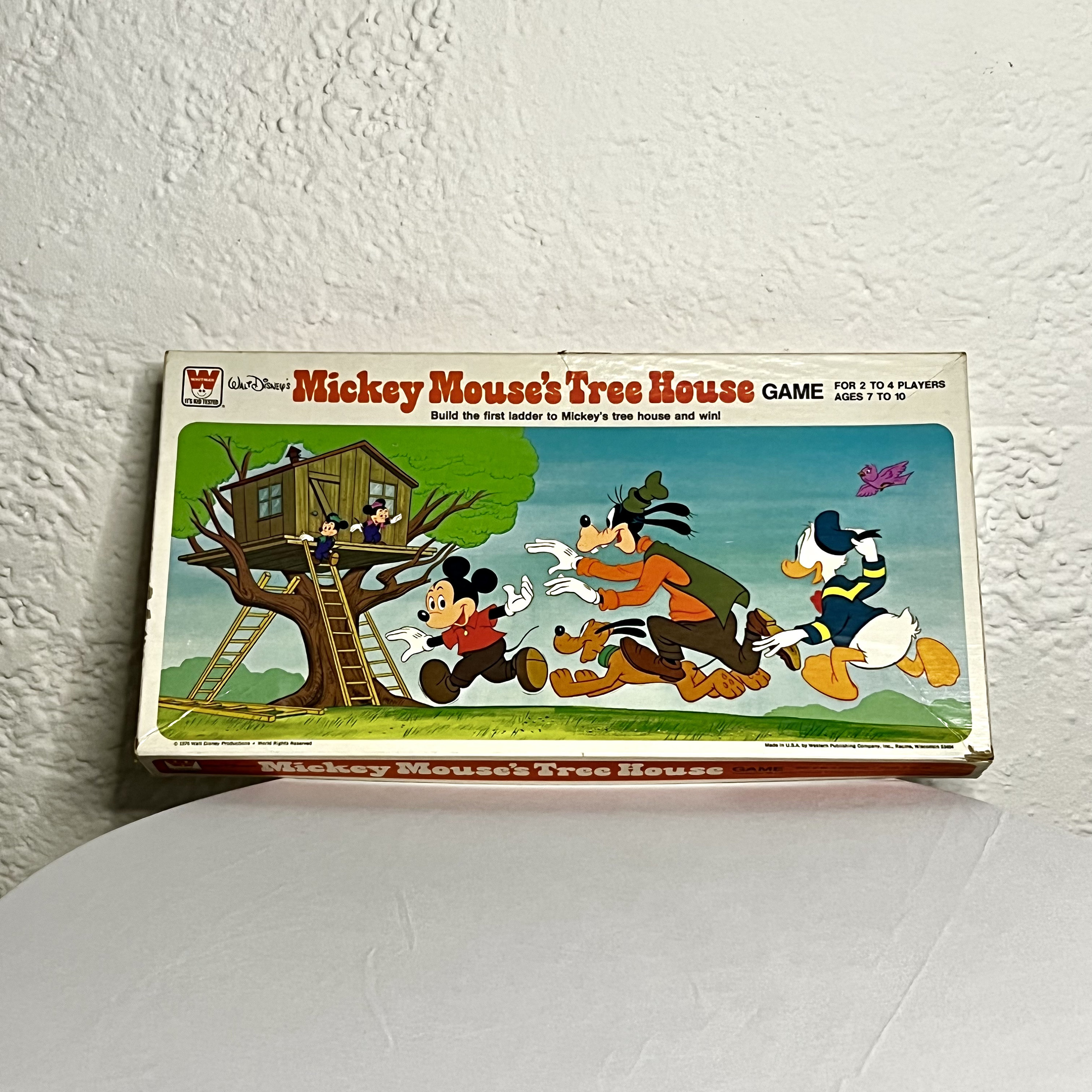 Vintage Whitman Walt Disney 1976 Mickey Mouses Tree House Board Game ...
