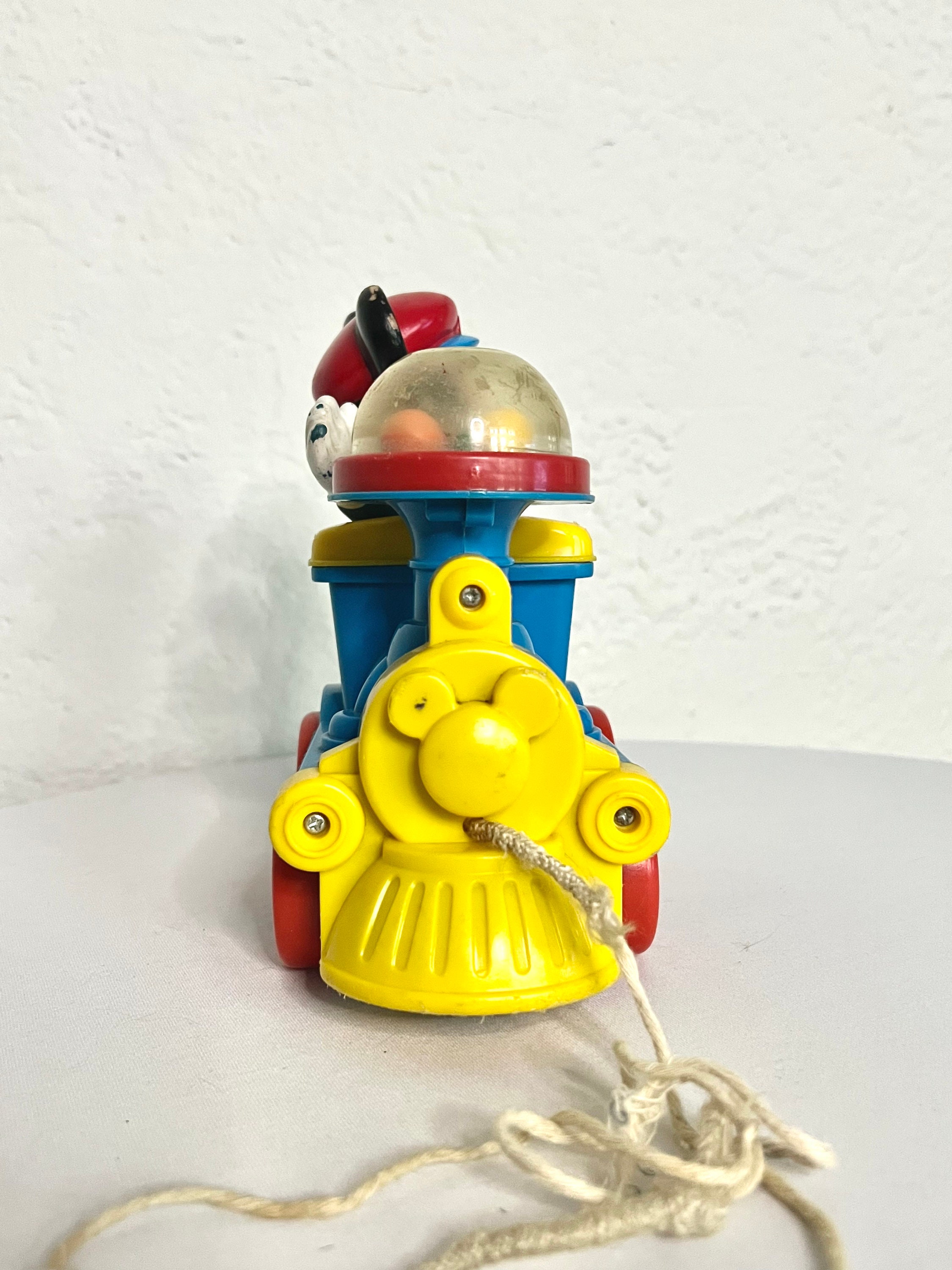 Mickey Mouse Corn Popper Toy Push Pull Toy Vintage Walt Disney Mickey ...