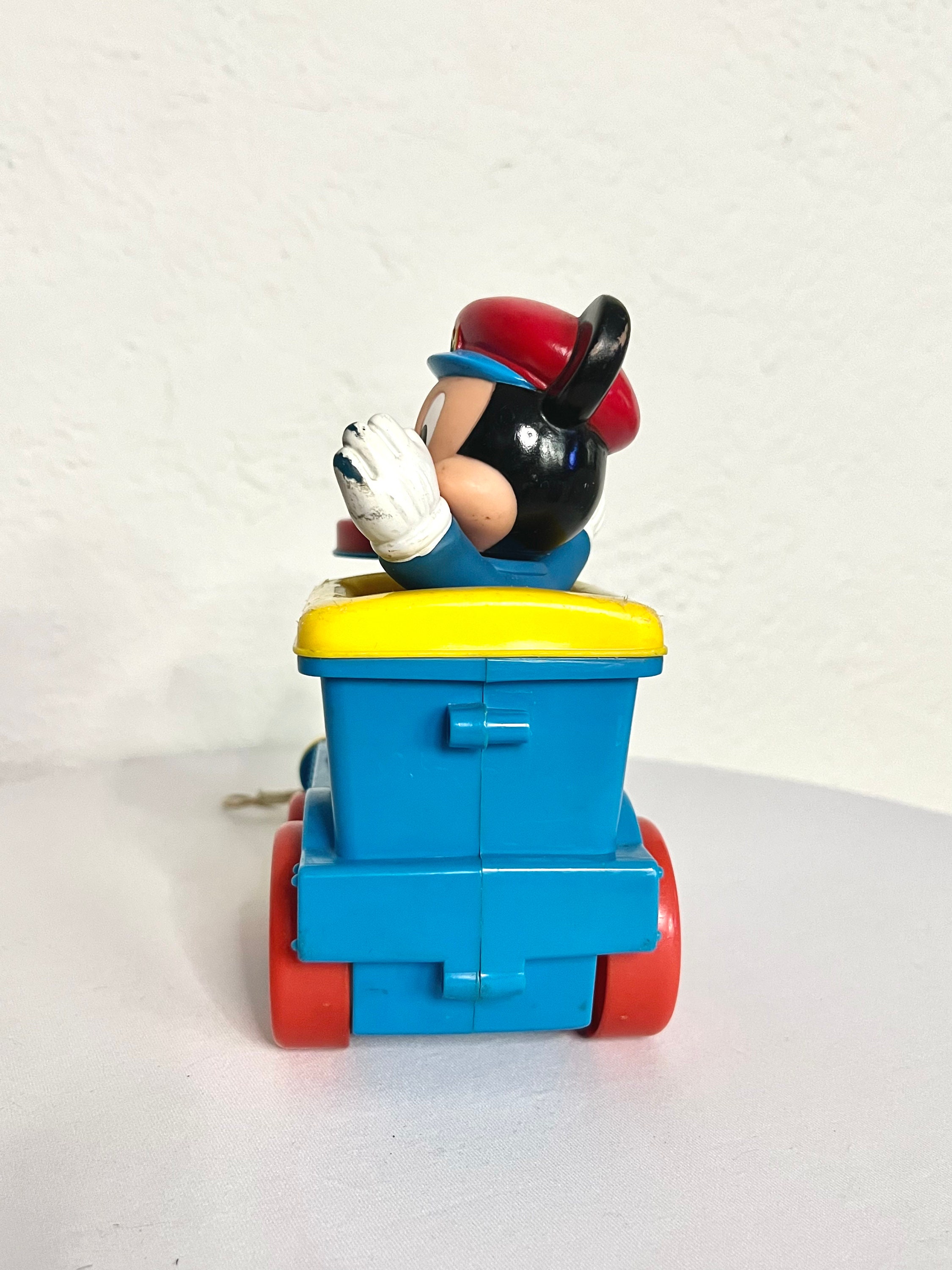 Mickey Mouse Corn Popper Toy Push Pull Toy Vintage Walt Disney Mickey ...