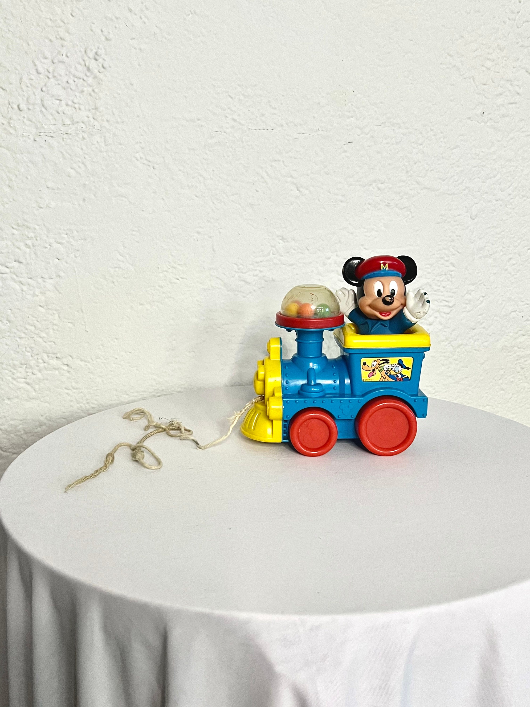 Mickey Mouse Corn Popper Toy Push Pull Toy Vintage Walt Disney Mickey ...