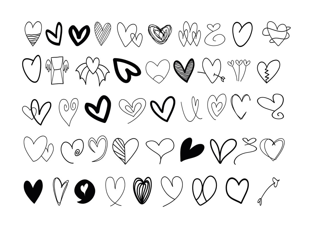 HEART SVG, HEART Clipart, Heart Svg Files for Cricut, Heart Vector - Etsy