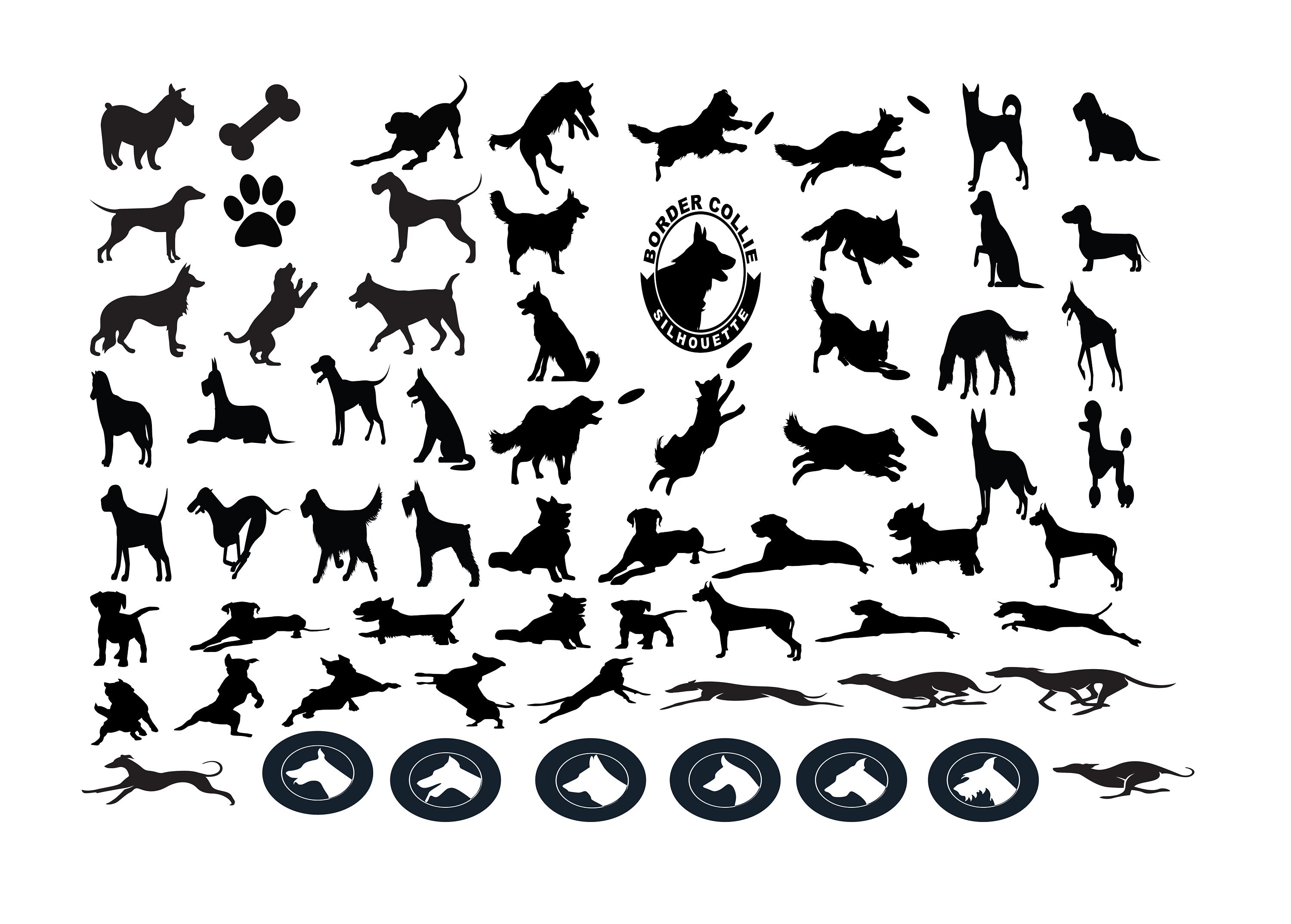 PLOTTERDATEI HUND, HUNDE ClipArt, Hund SVG, Cricut, Hund SVG, Vektor - Etsy Schweiz
