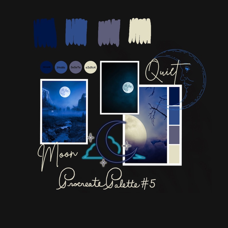 Procreate Palette Swatches Digital Bullet Journal Palette Digital