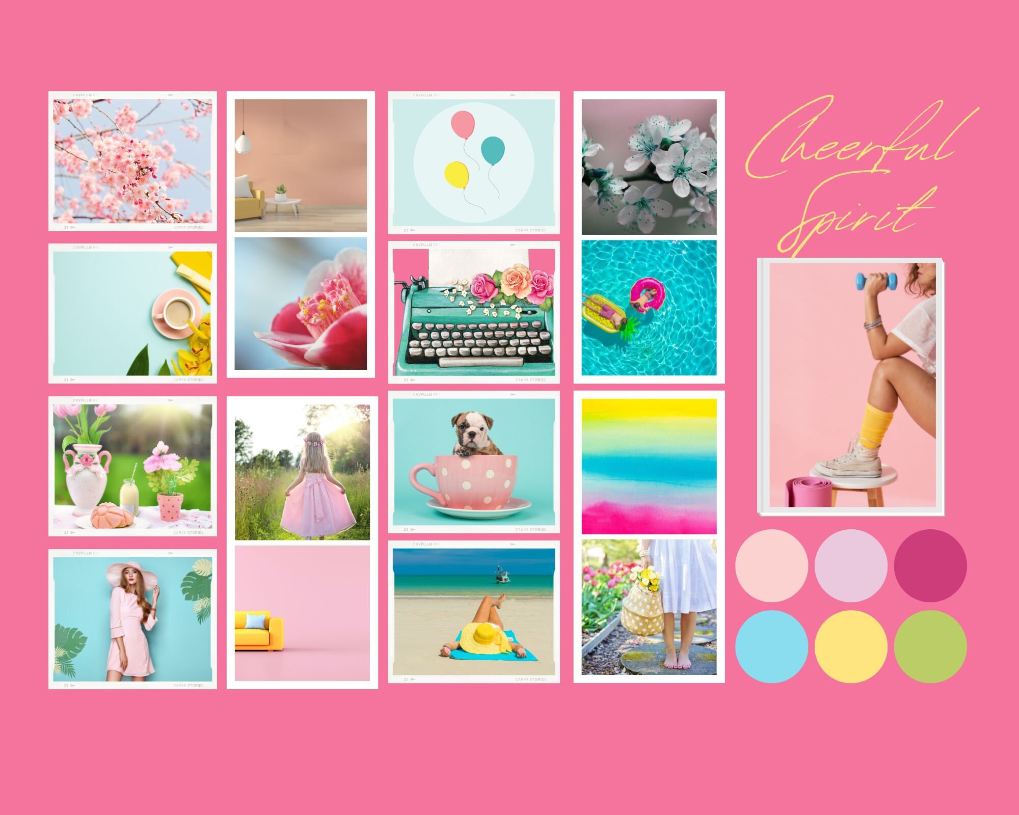 Canva DIY Template Mood Board Inspiration Board Editable Mood Board ...