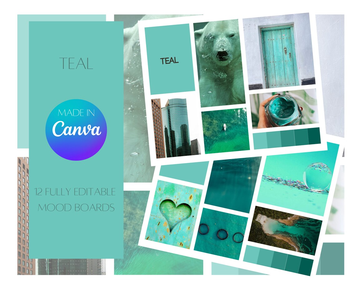 Canva Mood Board Mega Bundle Inspiration Board Editable Mood Board ...