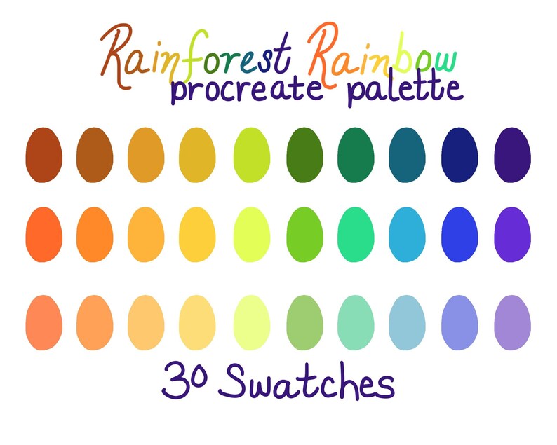 Procreate Palette Swatches Digital Bullet Journal Palette Etsy
