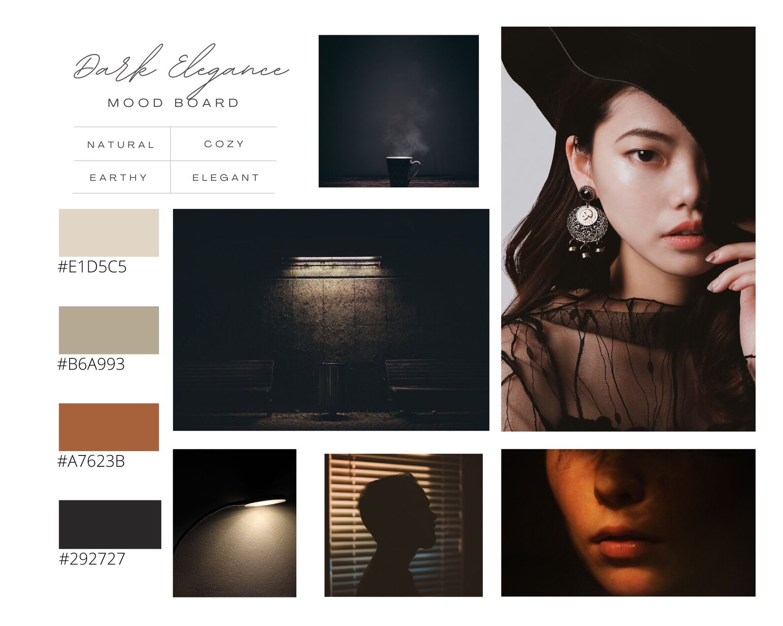 DIY Canva Mood Board Template Inspiration Board Editable Mood Board ...