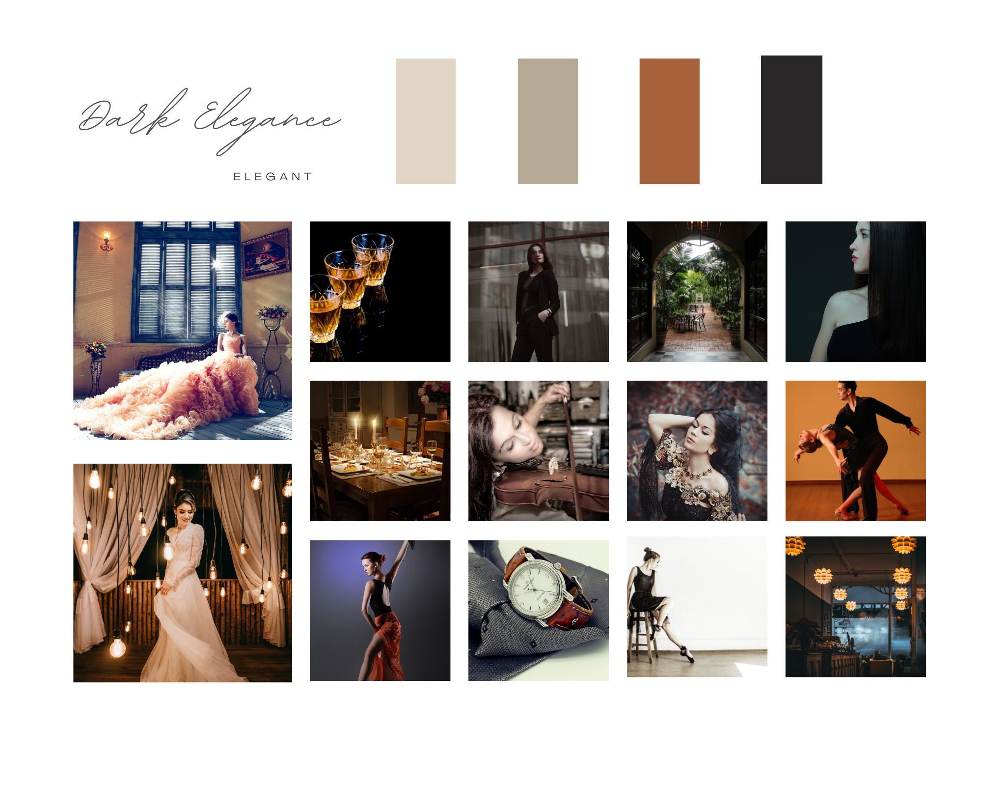 DIY Canva Mood Board Template Inspiration Board Editable Mood Board ...