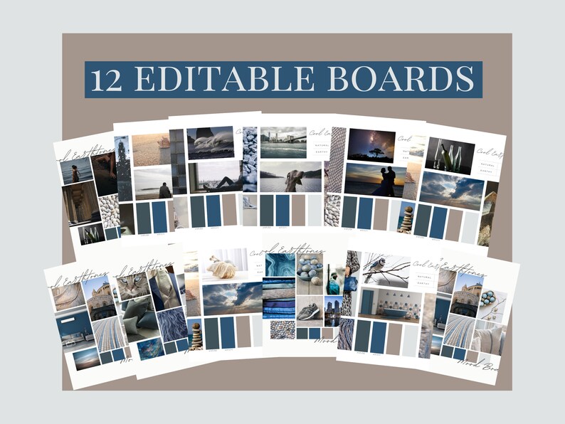 Canva DIY Template Mood Board Inspiration Board Editable Mood Board ...