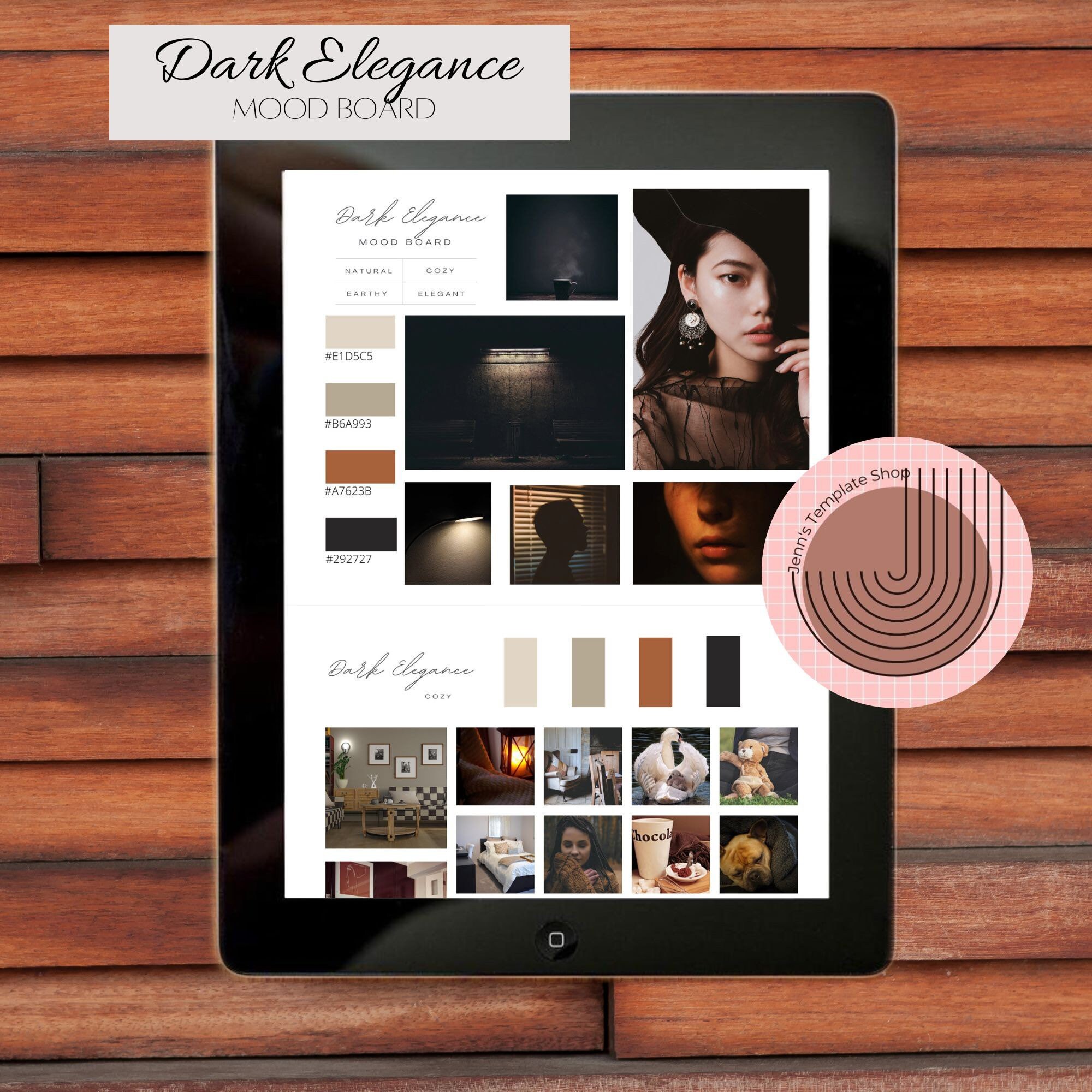 DIY Canva Mood Board Template Inspiration Board Editable Mood - Etsy