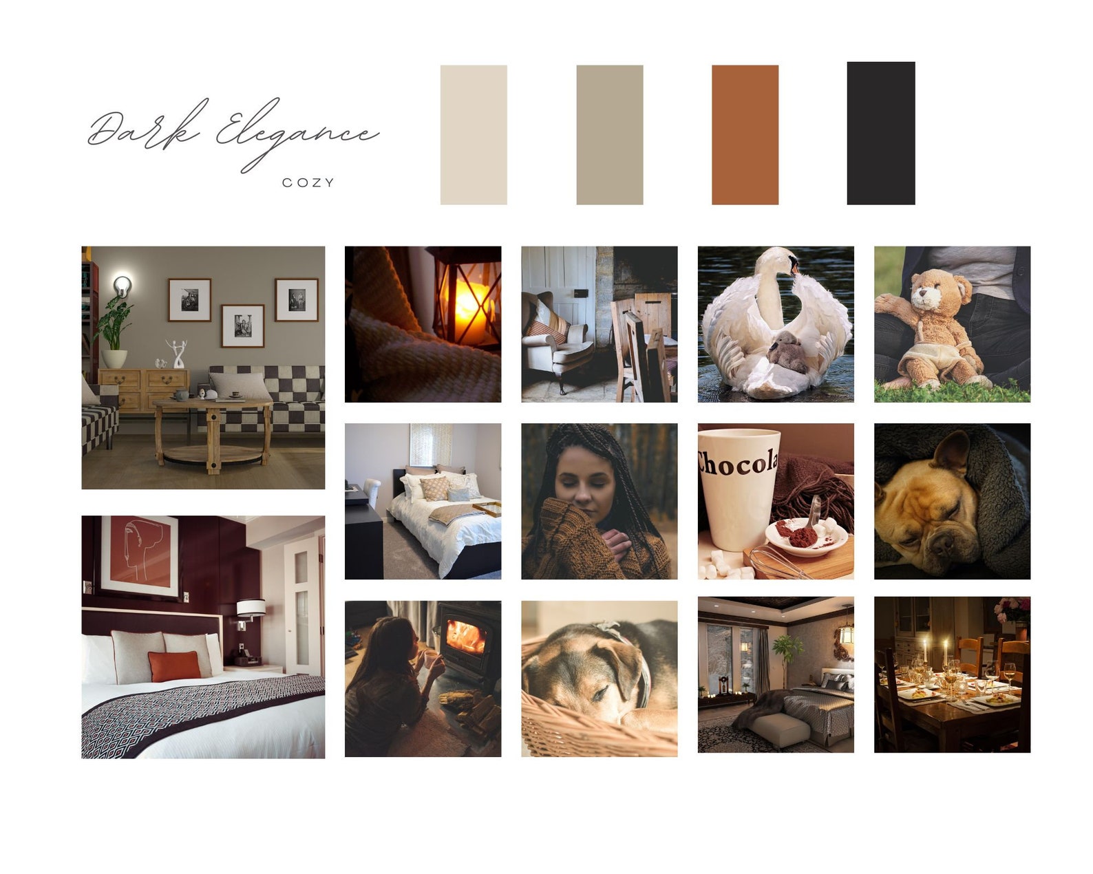 DIY Canva Mood Board Template Inspiration Board Editable Mood Board ...