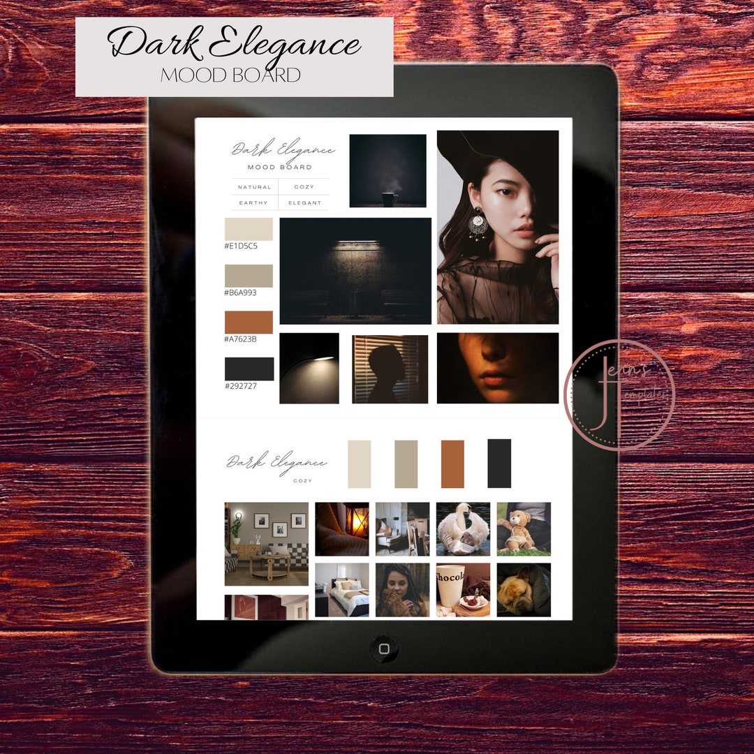 DIY Canva Mood Board Template Inspiration Board Editable Mood Board ...