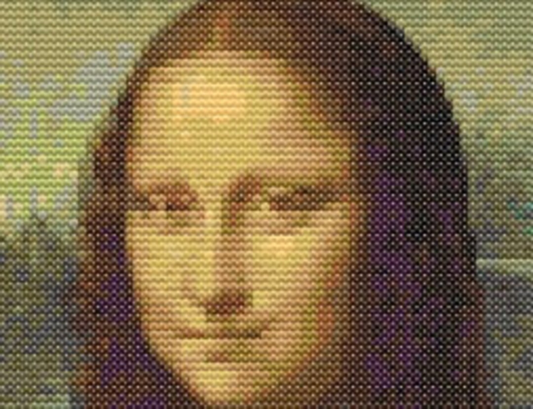 Mona Lisa Cross Stitch Pattern Art Wall Hanging Leonardo Da Vinci ...