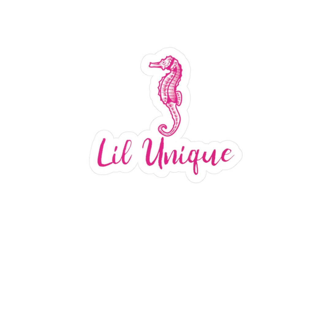 Seahorse Sticker, Lil Unique Seahorse Kiss-cut Vinyl Decals 3x4, Funny ...