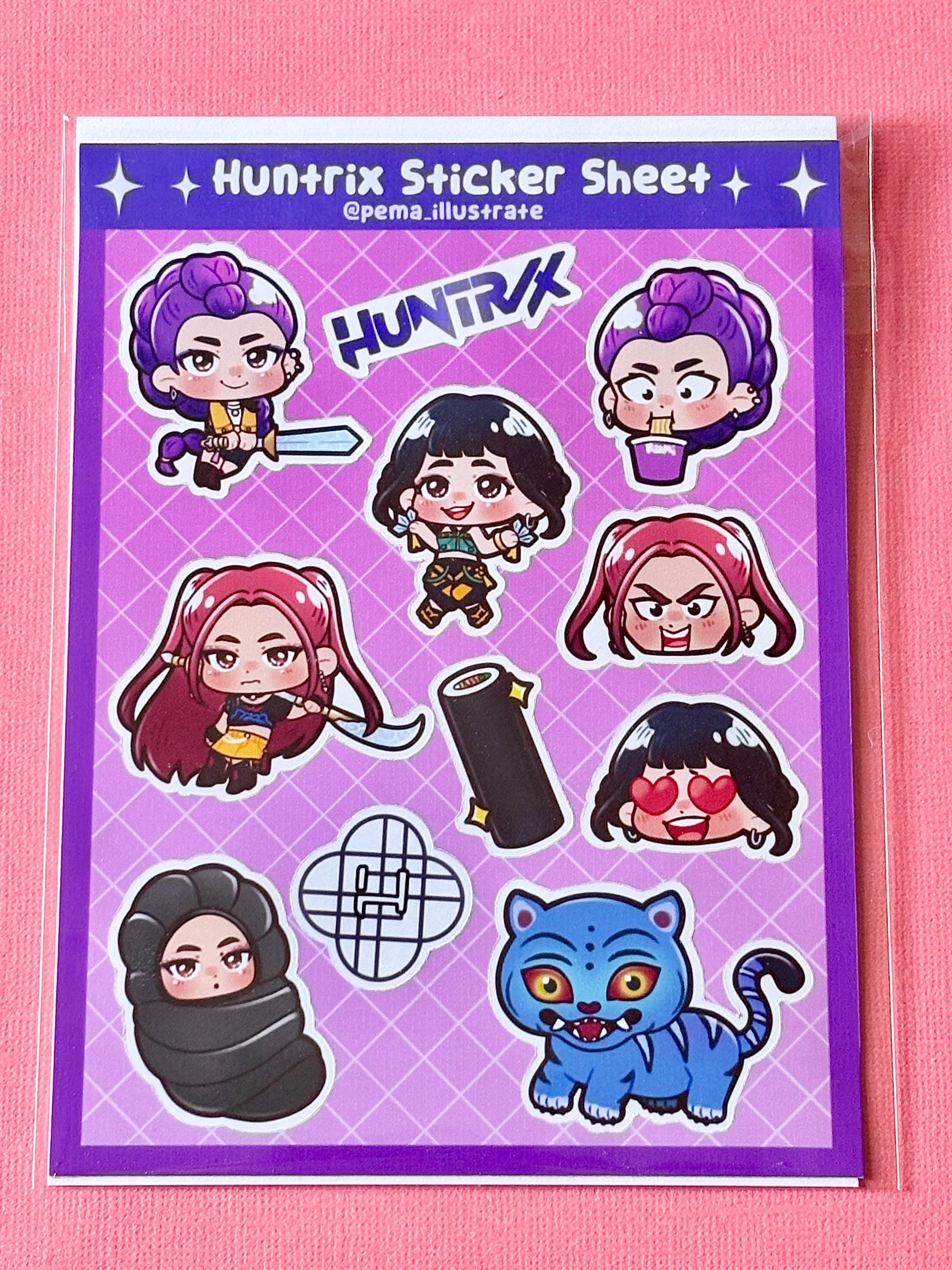Kpop Demon Hunters Huntrix Sticker Sheet (4x6") - Etsy