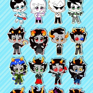 Homestuck Hiveswap Chibi Mini Acrylic Pins 2 limited Stock - Etsy
