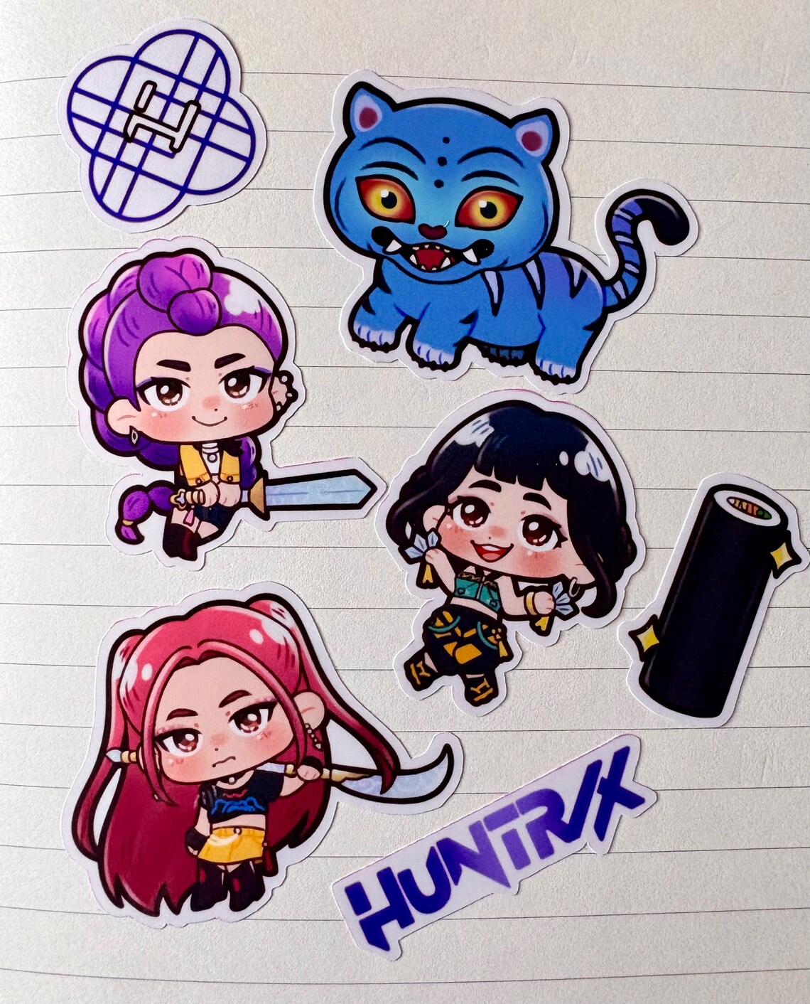 Kpop Demon Hunters Huntrix Sticker Sheet (4x6") - Etsy